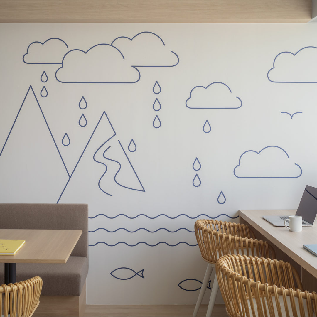 DANONE JAPAN Head Office : Wall graphics | GRAPHITerior | Graphic x ...